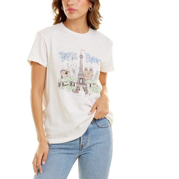 Re/Done | Tops | Redone 7s Loose Paris France Tshirt | Poshmark